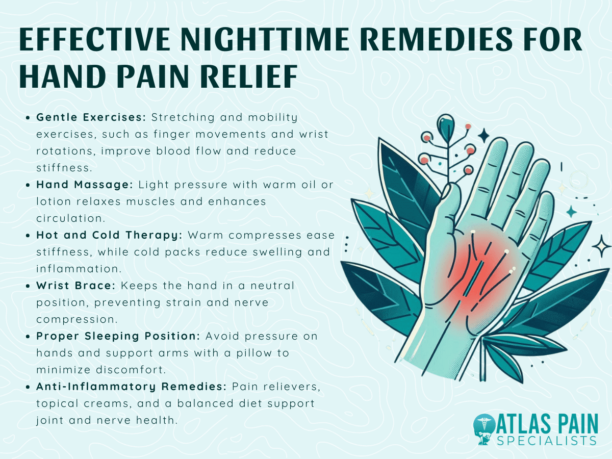 How To Relieve Hand Pain at Night with Simple Techniques - Atlas Pain ...