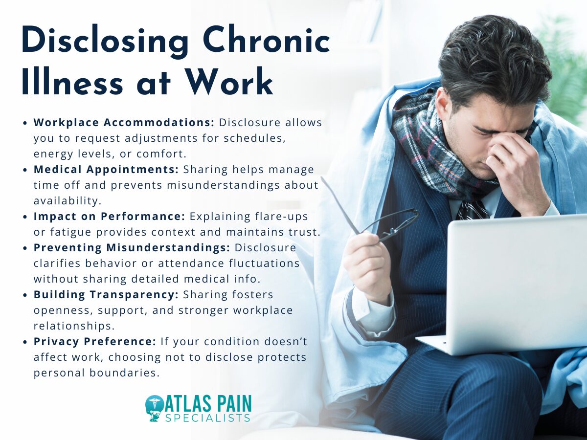 How to Talk About a Chronic Illness at Work - Atlas Pain Specialists